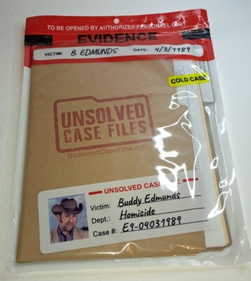 Unsolved Case Files Cold Case Murder Mystery Game BUDDY EDMUNDS NEW ...