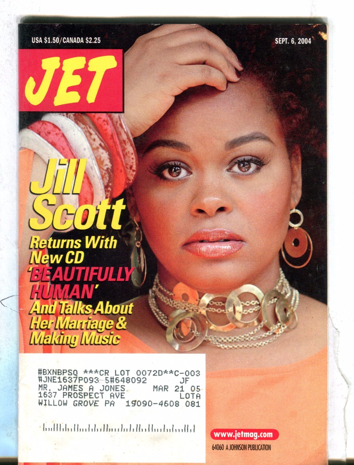 Jet Magazine September 6 2004 Jill Scott Beautifully Human 071117nonjhe ...