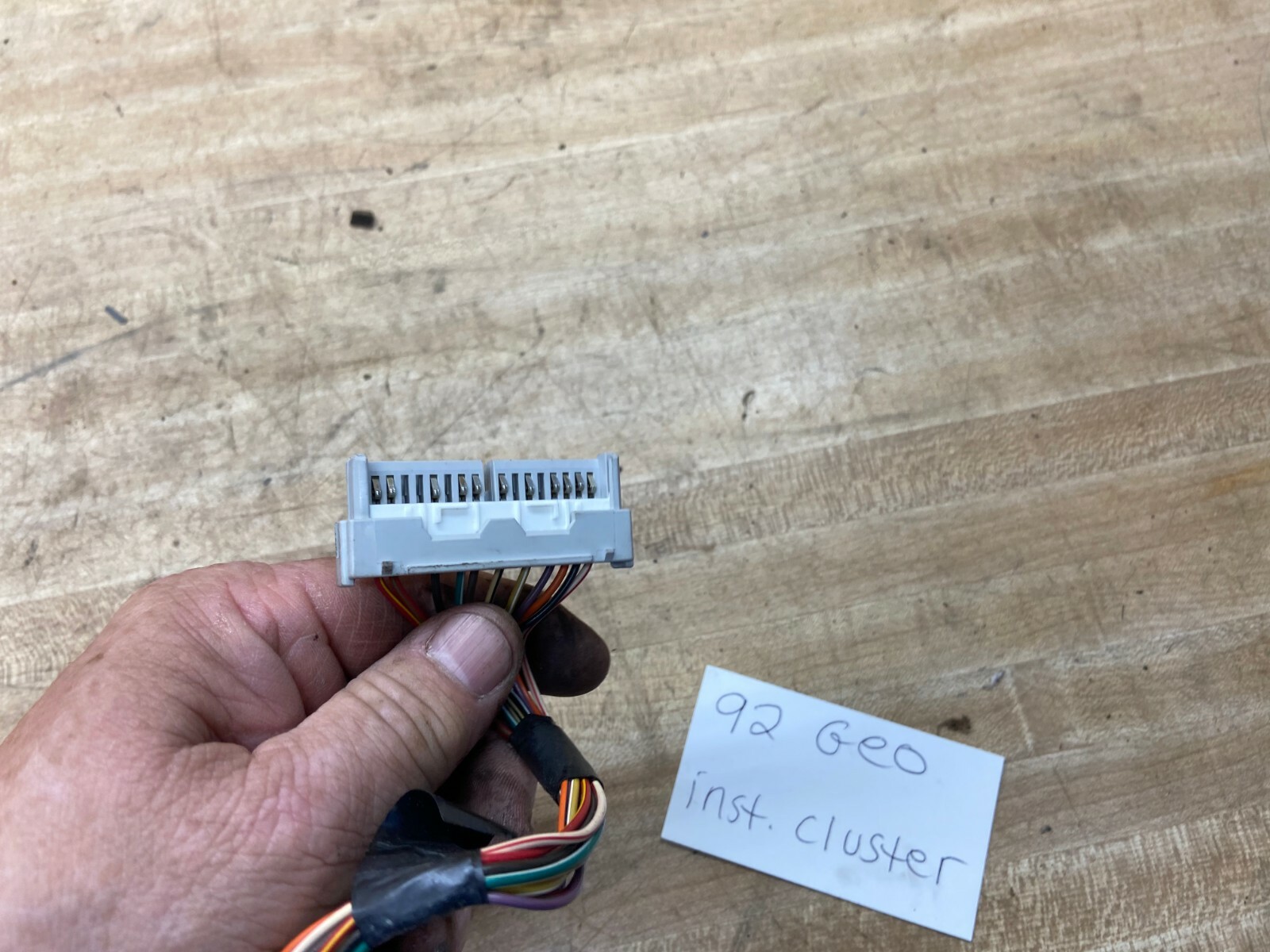 1992-1995 GEO METRO INSTRUMENT CLUSTER GRAY WIRING CONNECTOR PIGTAIL | eBay