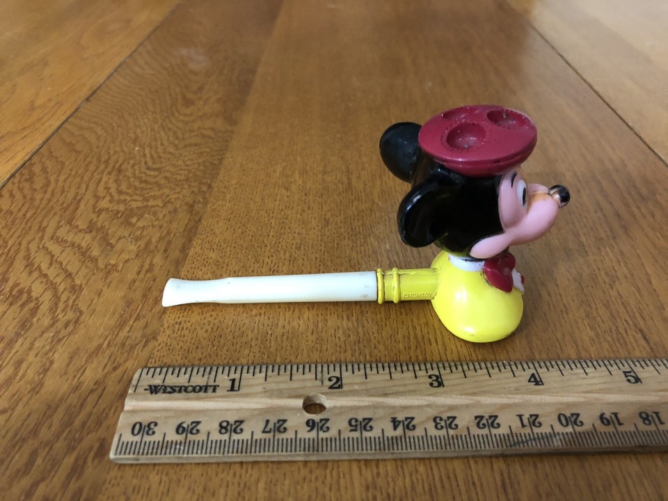 VINTAGE DISNEY MICKEY MOUSE CHEMTOY BUBBLE BLOWER PIPE | eBay