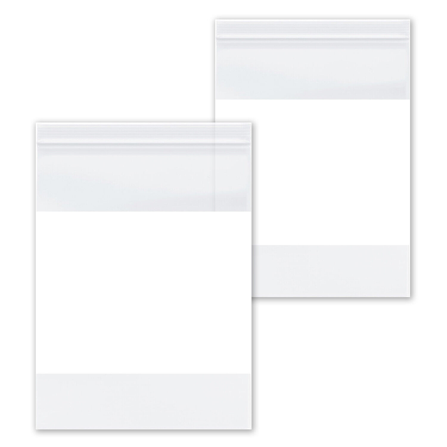 3x5 Bags Clear 4mil 2000 Reclosable Poly Bag White Block 3" x 5" 4 Mil ...
