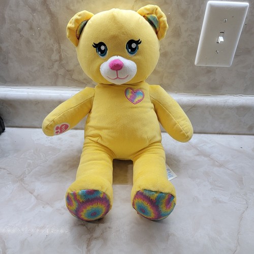 Build A Bear Yellow Tie Dye Bear 16" Plush 889794065019 | eBay