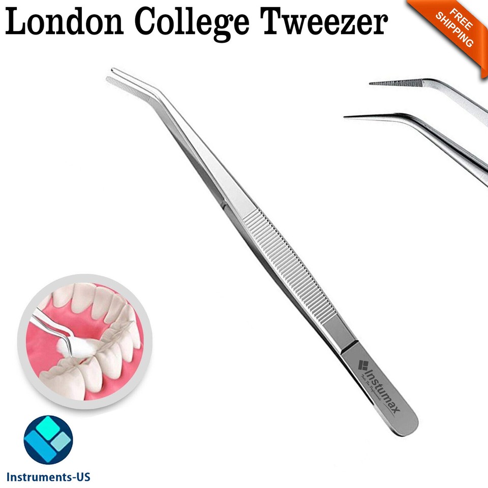 Dental Meriam Tweezers Medical & Nursing Cotton Dressing Tissue Forceps ...