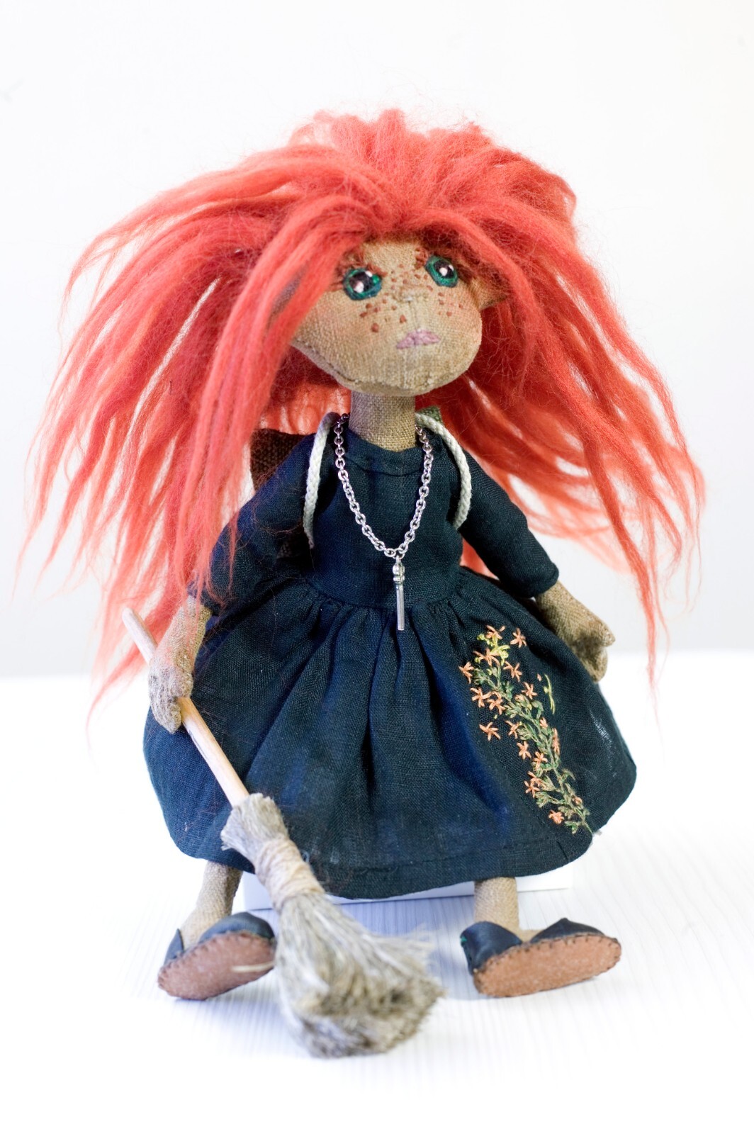 Little Witch by KTZAY Handmade Linen Doll Baby Little Witch toys for ...