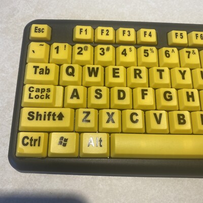 EZ Eyes Large-Print Keyboard KEY-615 (USB) for the Visually Impaired | eBay