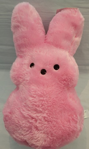 2024 Easter Peeps Pink Bunny Plush Animal Adventure Fuzzy 17” | eBay