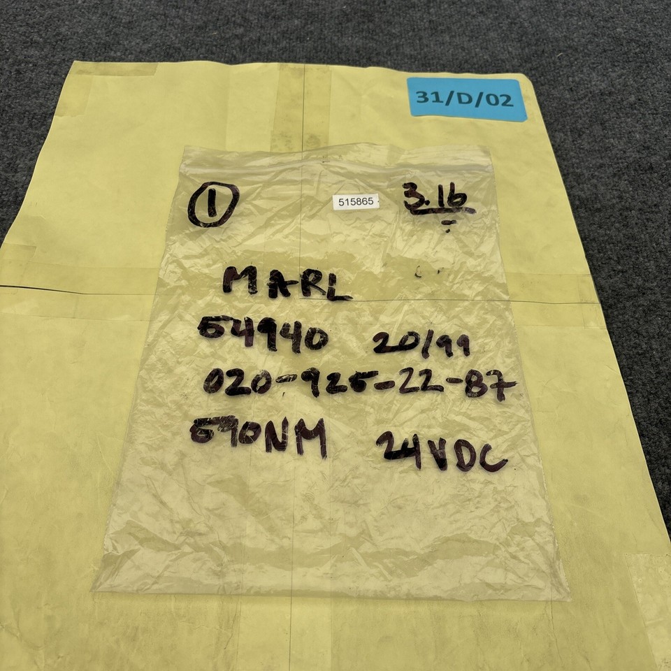 Marl International 020-925-22-87 24Vdc Yellow LED safelight 590nm Used ...