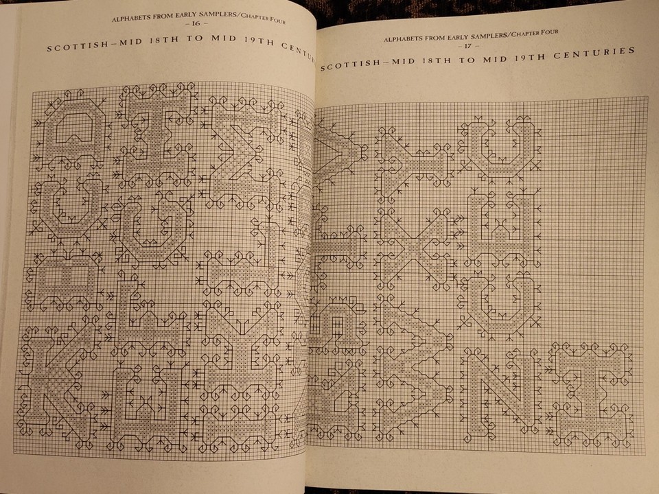 Scarlet Letter Alphabets From Early Samplers Cross Stitch Marsha Van ...