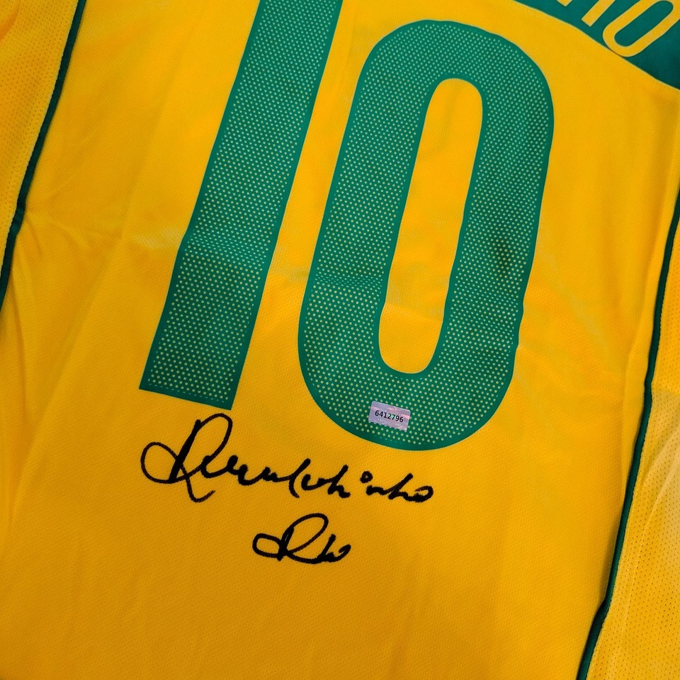 Ronaldinho Signed Autographed Brazil Jersey With COA | eBay