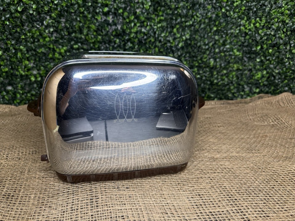 Vintage Toastmaster Chrome Toaster 1940s Mid-Century Cloth Cord ...