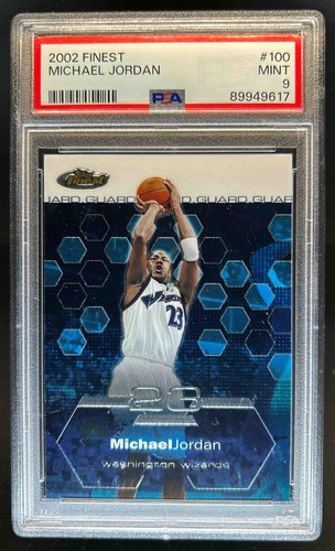 2002-03 Topps Finest Michael Jordan #100 Wizards PSA 9 | eBay