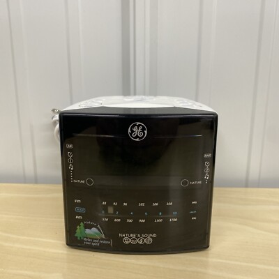 GE Nature's Sounds Clock Radio Sound Machine Model 7-4809A AM/FM Tested ...