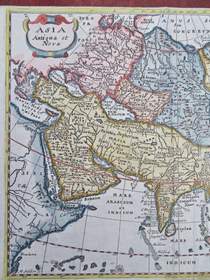 Asia Ancient World Persian Empire China Arabia Japan Korea 1694 Wolf ...