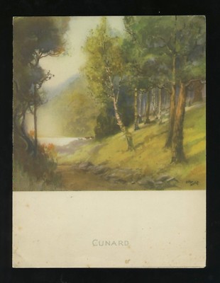 1934 RMS Samaria Luncheon Menu - Cunard Line | eBay UK