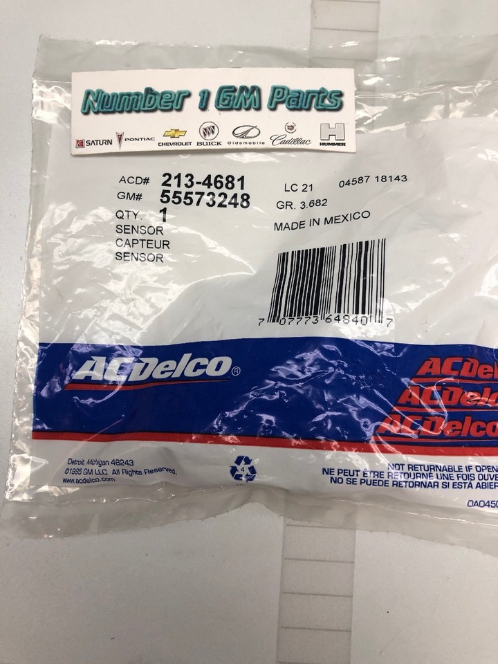 New Genuine GM 55573248 MAP Manifold Absolute Pressure Sensor ...