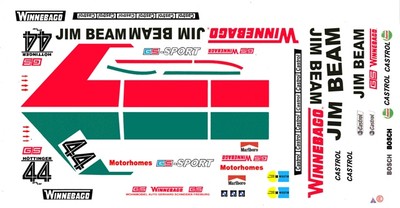 #44 Jim Beam BMW M1 1979 1/64th Scale Waterslide Decals | eBay
