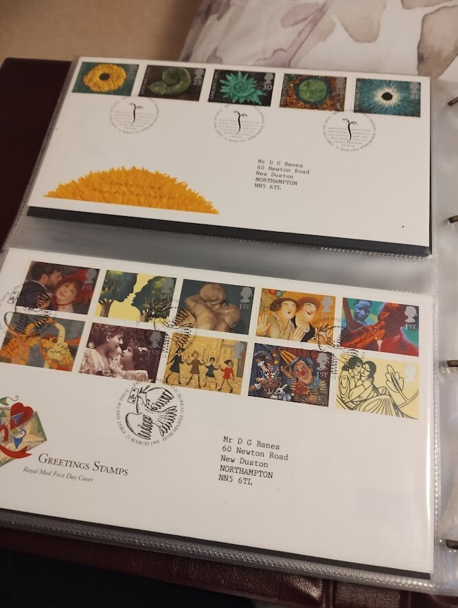 ROYAL MAIL FIRST DAY COVER ALBUM, CONTAINS 63 SETS JANUARY 1990 TO ...