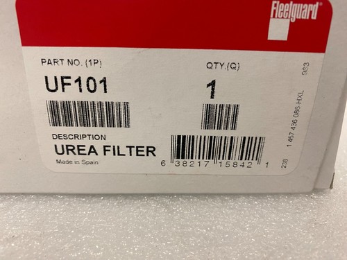UF101 Fleetguard CUMMINS Def Filter Replaces OEM # 5303604 2871879 ...