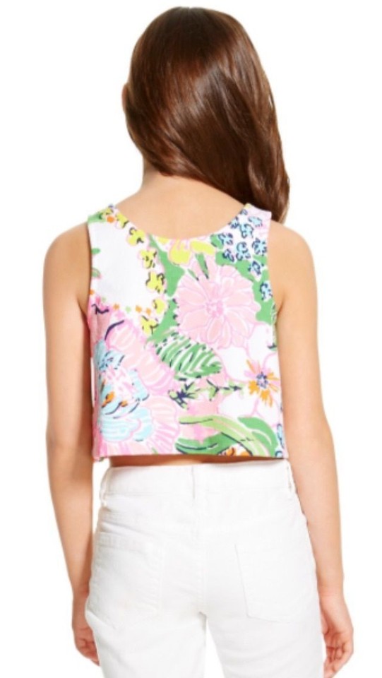 LILLY PULITZER TARGET GIRL'S NOSEY POSEY CROP TANK TOP S 6/6X BNWT | eBay