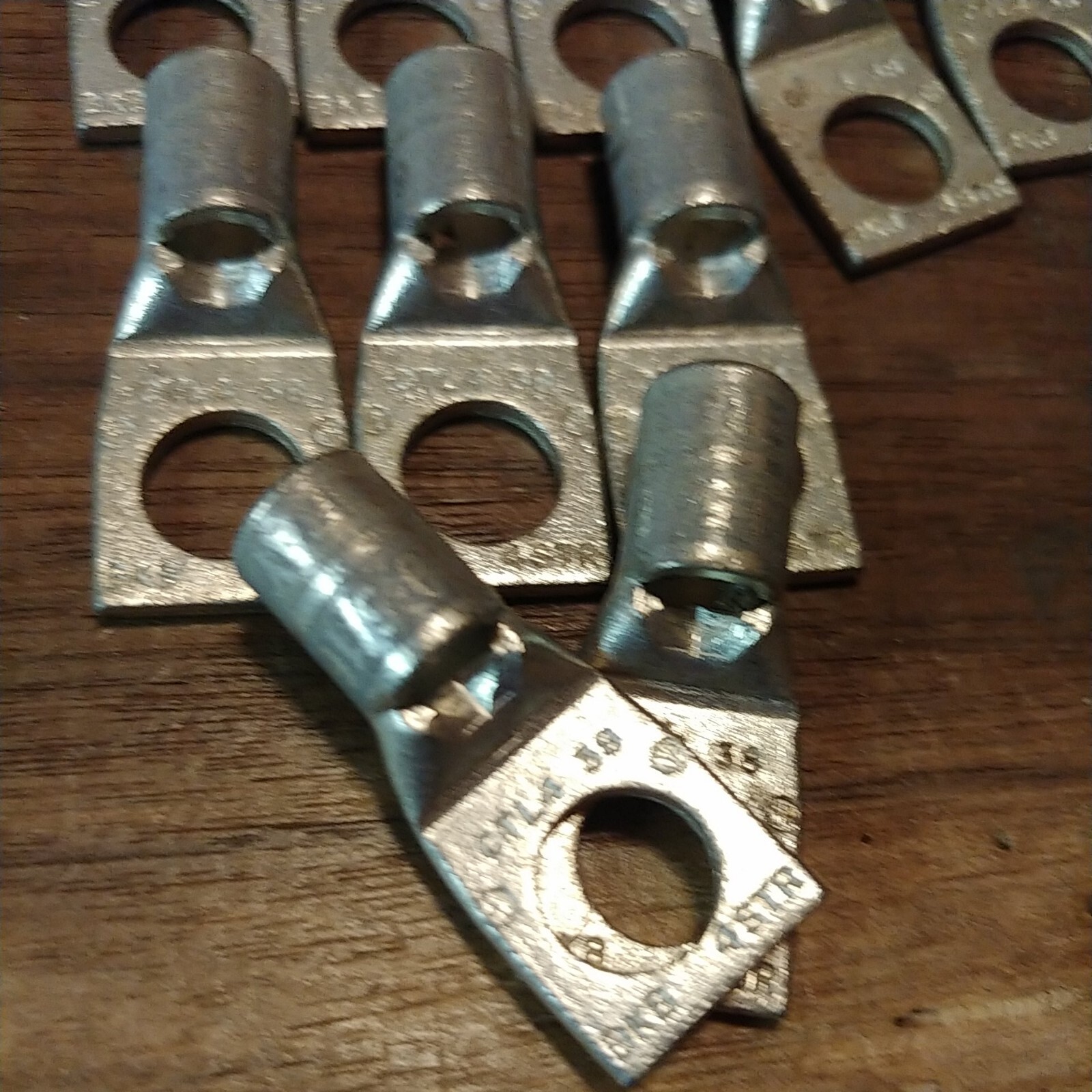 (10) 54140 1-hole Copper Lugs 3/8" Bolt Gray | eBay