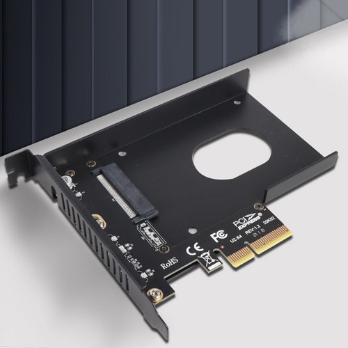 U.2 to PCIe Adapter Card PCI-E 4.0 X4 to 2.5 In U.2 SFF-8639 SSD ...