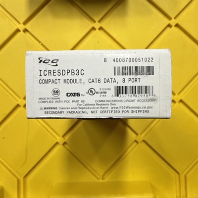 ICC ICRESDPB3C - COMPACT MODULE CAT6 - 8 PORT - NEW 633758029506| eBay