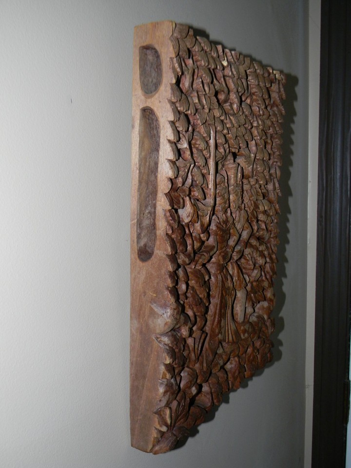 Vintage BALINESE RAMA & SITA High Relief Intricate Wall Art Teak Wood ...