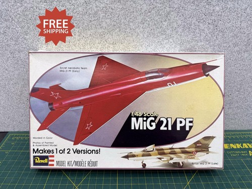 Revell MIG 21 PF SOVIET AEROBATIC TEAM 1/48 Scale Plastic Model Plane ...