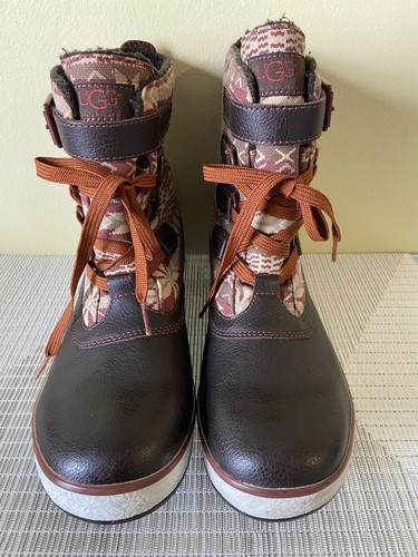 UGG Australia Decatur Nordic Snowflake Winter Snow Boots Women's Size 8 ...
