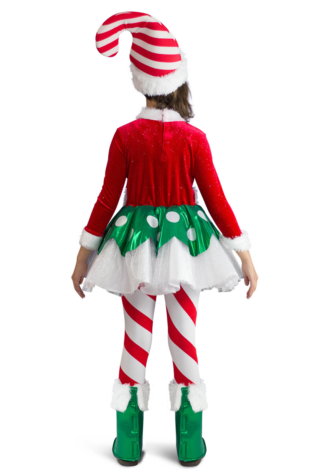 Candy Cane Elf Princess Christmas Dress Girls 18 24 months 2T 3T 3 4T 4 ...