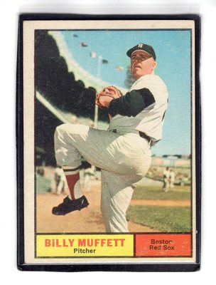 1961 BILLY MUFFETT - Topps Baseball Card # 16 - Boston Red Sox ...