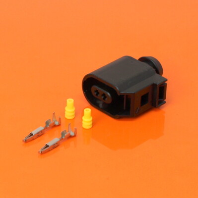 VW AUDI VAG - 8T0 973 702 2 Pin Sealed Female Connector For ABS Sensor ...