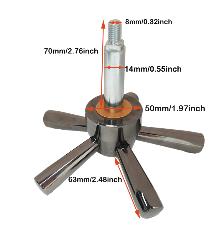 Premium 5 Spoke Safe Handle for Vault Door & Gun Safe Handle For Home ...