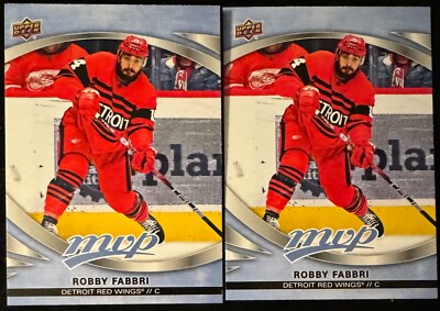 (2)2023-24 Upper Deck MVP Hockey Card #42 Robby Fabbri - Detroit Red ...
