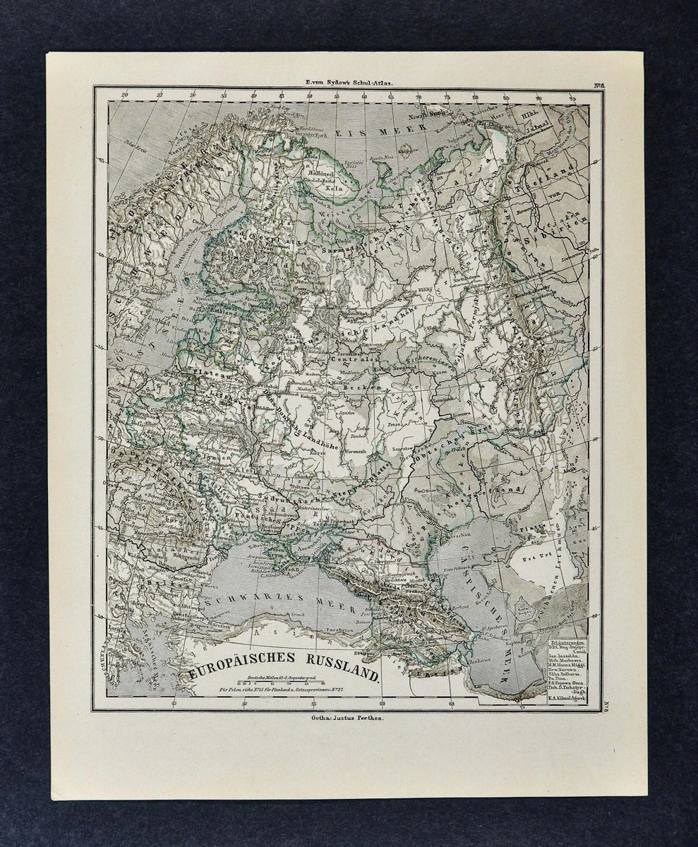 Physical Map Of Europe Ural Mountains
