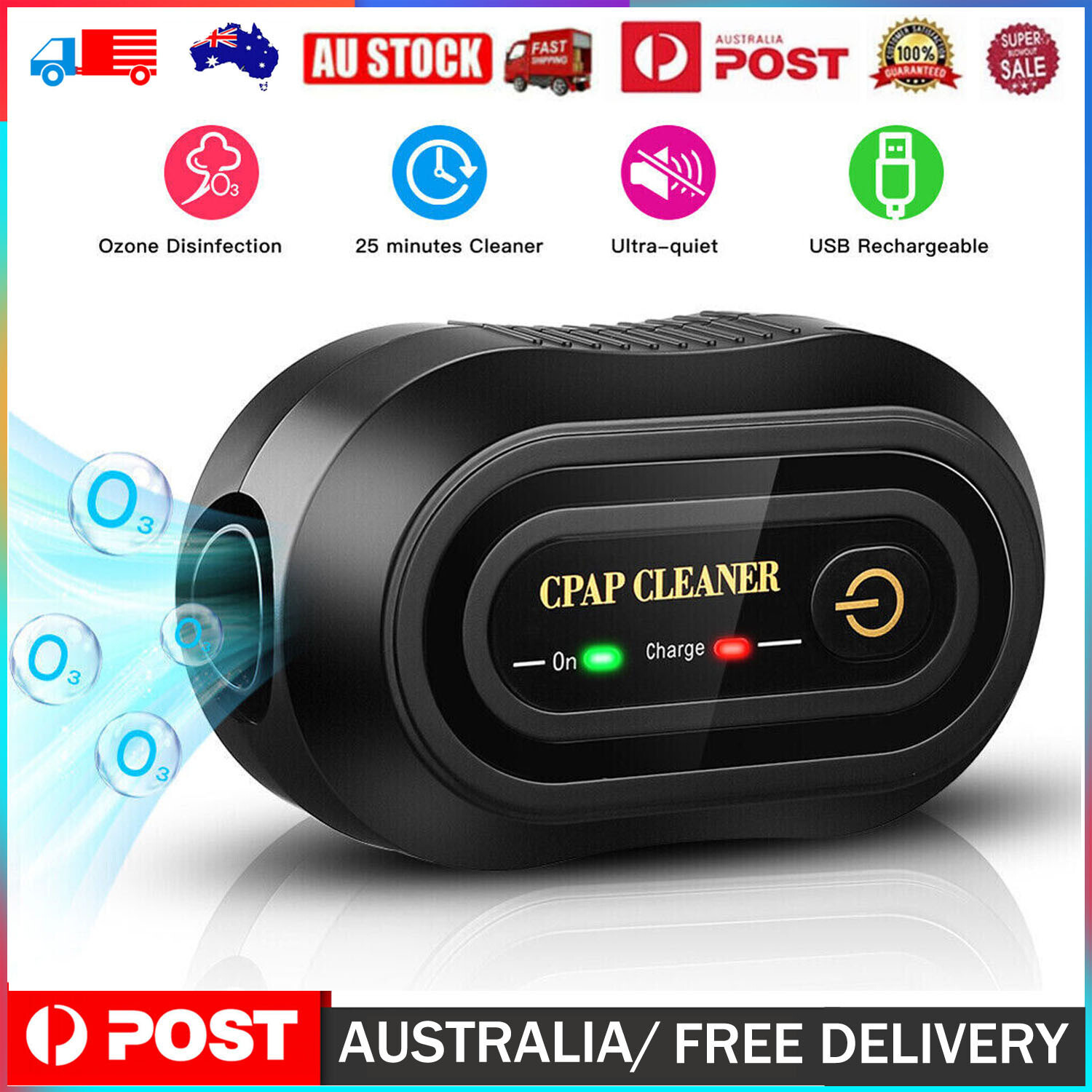 Portable CPAP Cleaner & Sanitizer Disinfector Sleep Apnea for Pipe CPAP ...