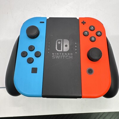 Nintendo Switch Joy Con Controllers Blue/Red (L/R) - OEM Set With Grip ...