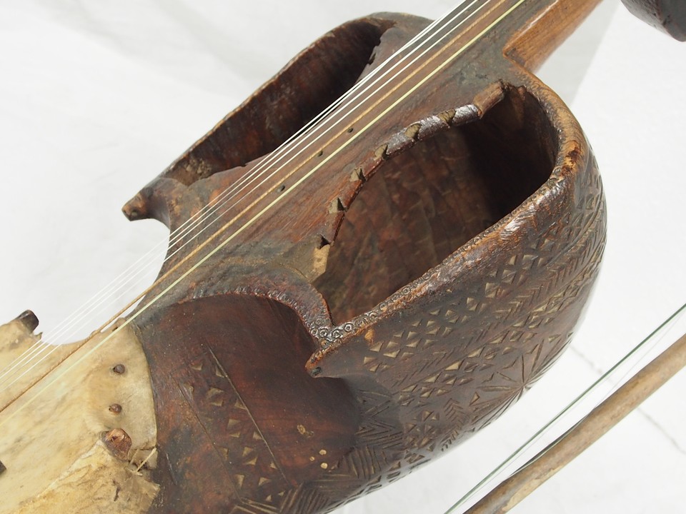 Antique exotic musical instrument afghanistan saz Sarinda Ghichak HH/1 ...