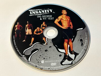 Insanity Dig Deeper & Fit Test DVD Replacement Disc -Shaun T BEACHBODY ...