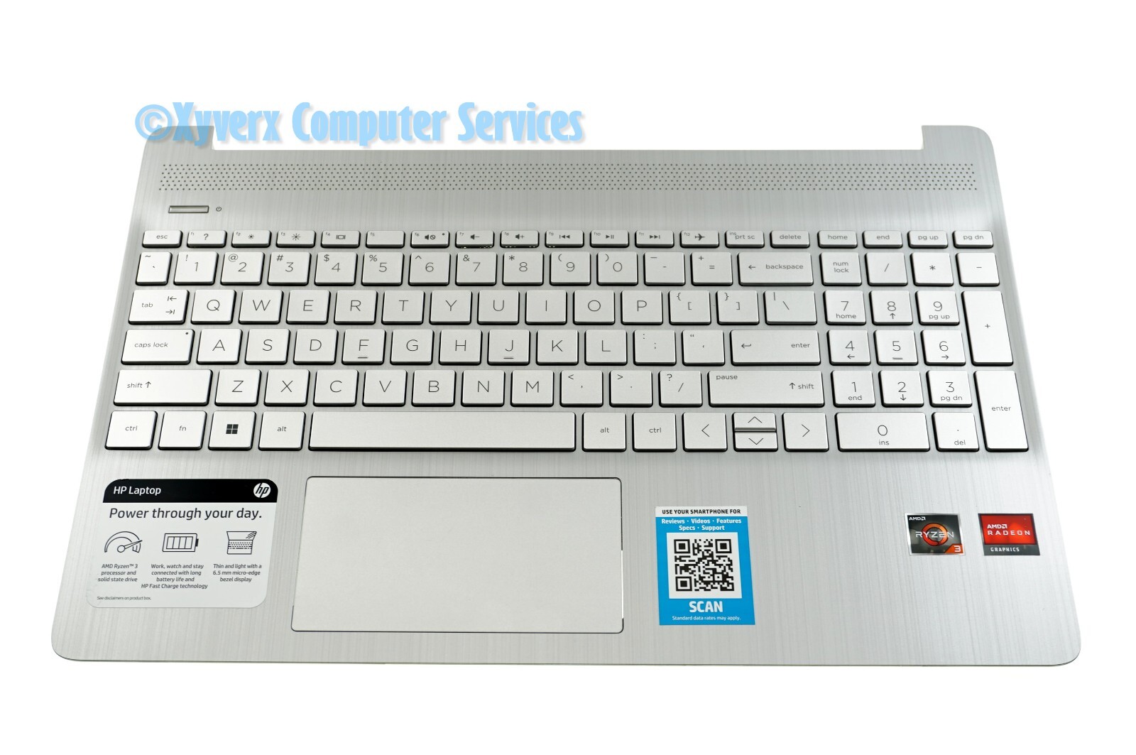 L63578-001 EA0P500601A GENUINE HP TOP COVER WKEYB 15-EF1023DX (GRD B ...