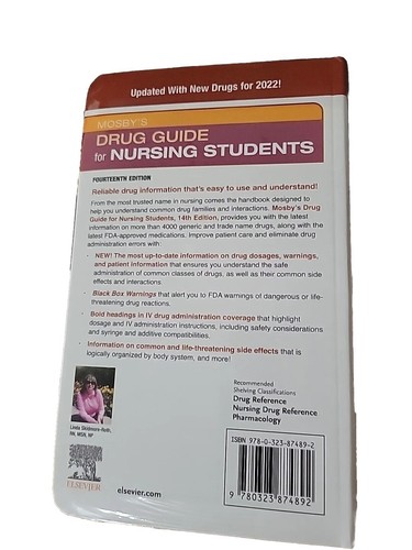 Mosby's Drug Guide for Nursing Students with 2022 Update by Linda ...
