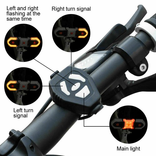 1 Set Bike Turn Signals Light Front and Rear w/ Smart Wireless Remote ...