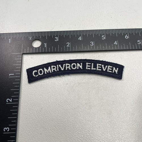COMRIVRON ELEVEN Navy Squadron Tab Patch (Rocker, UIM) 25J | eBay