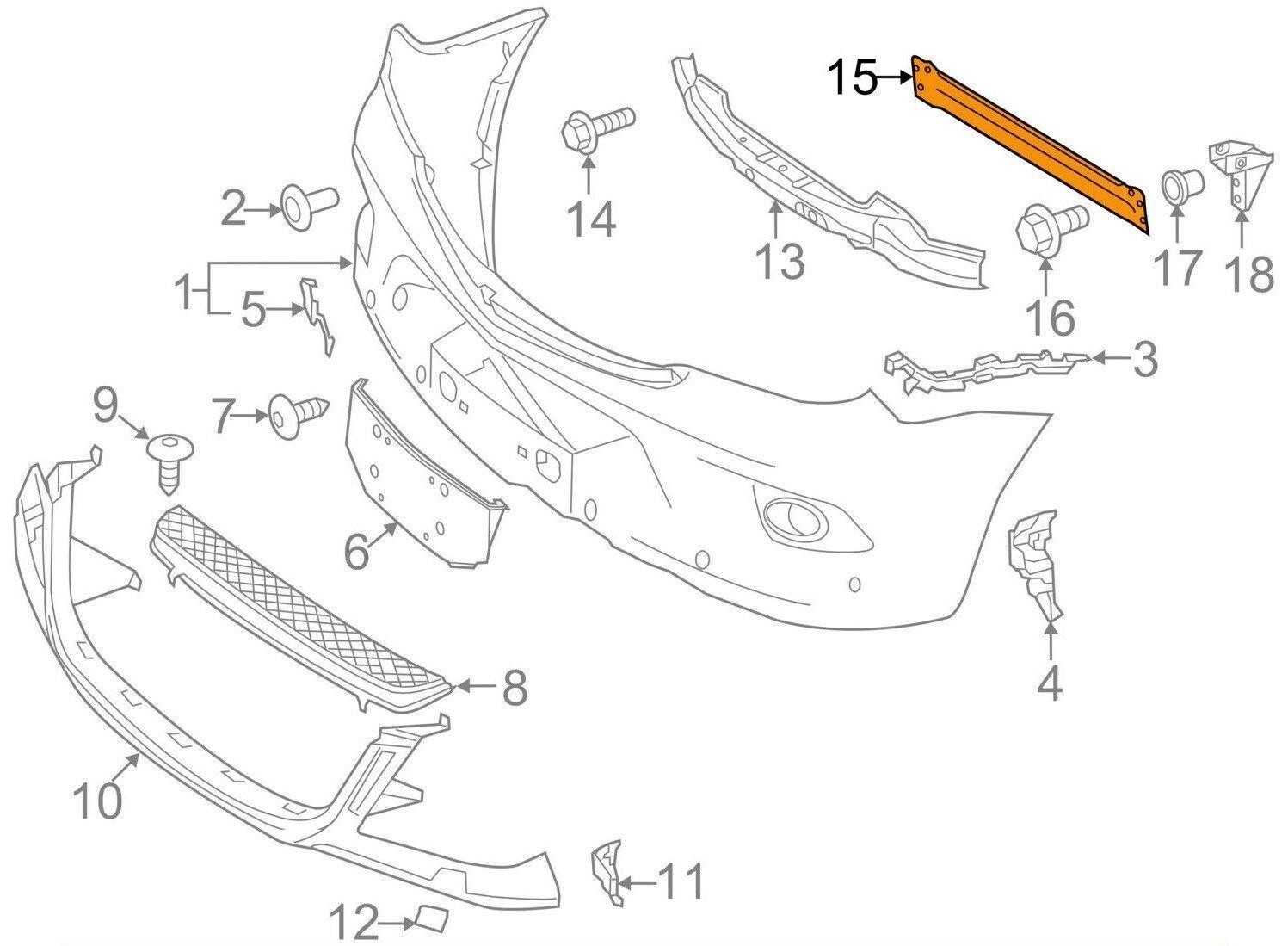 Genuine Mercedes Sprinter 2500 3500 Front Bumper Reinforcement ...