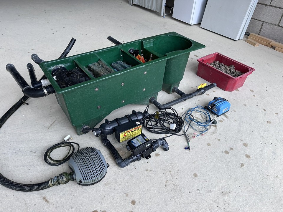 Koi Pond Filter System - Kockney Koi / Kockney UV / Cloverleaf Heater ...
