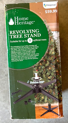 Polygroup Home Heritage Revolving Tree Stand Suitable for 7.5ft ...