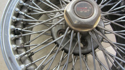 15” 15X7 FWD Dayton Wire Wheel Rim Cadillac Caddy Chrome Spokes 5x115 ...