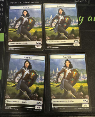 Soldier (Token) 002 X4 M20 Core Set Magic the Gathering MTG | eBay