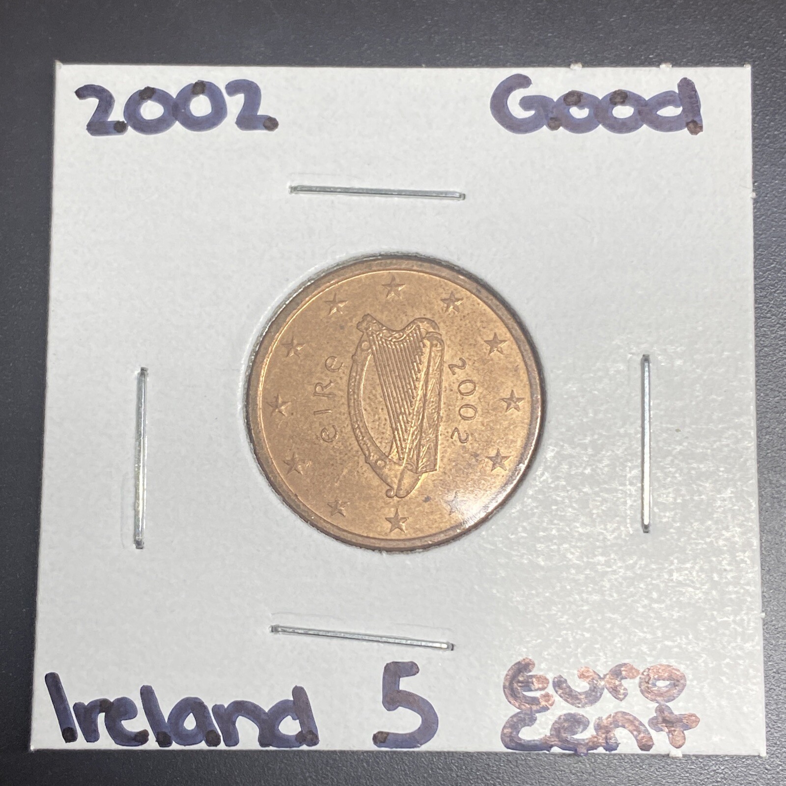 2002 Ireland / Eire 5 Euro Cent Good Condition Coin | eBay