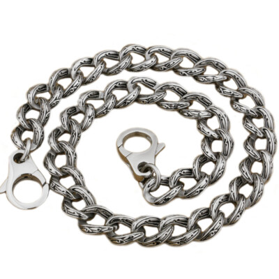 Stainless Steel Mens KeyChain Rocker Punk Wallet Chain 5C016WCD 12 ...